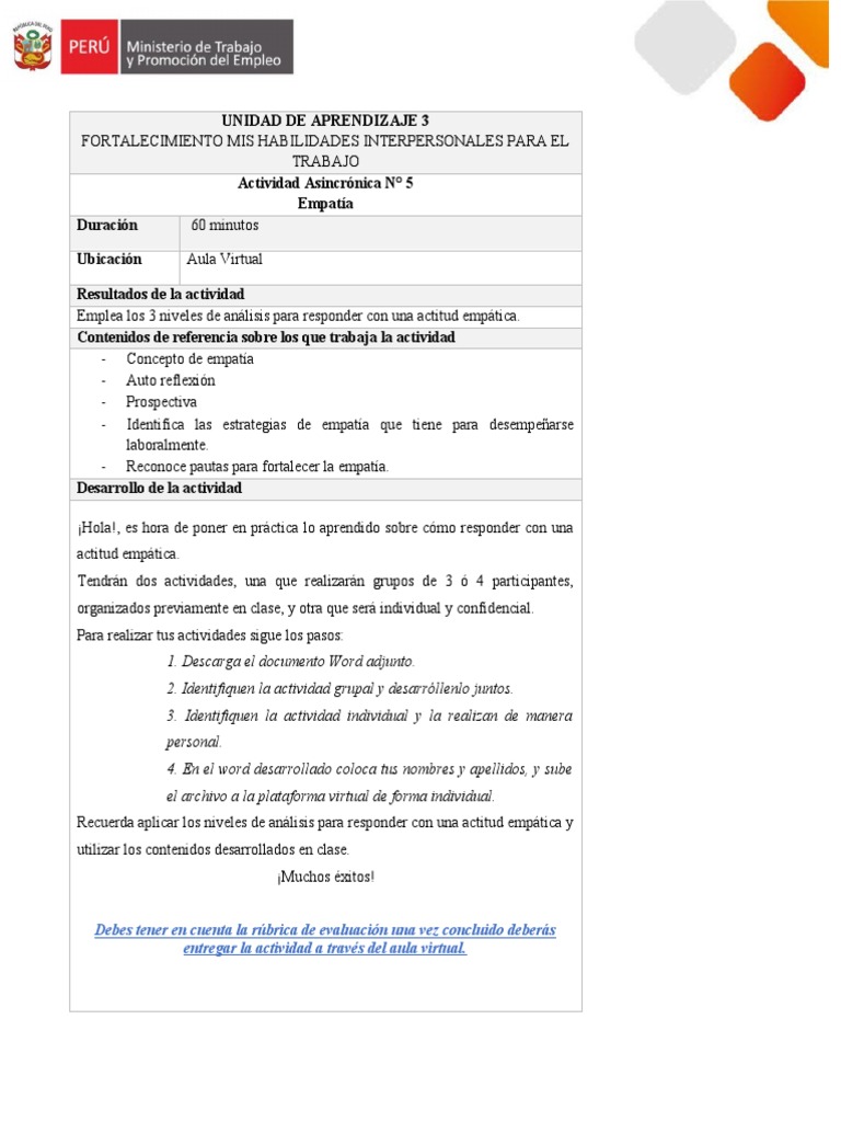 Empatia Pdf Empatía
