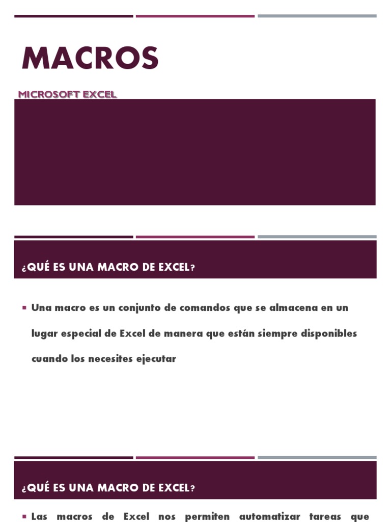 Introducción a Macros en Excel | PDF | Macro (informática) | Microsoft Excel