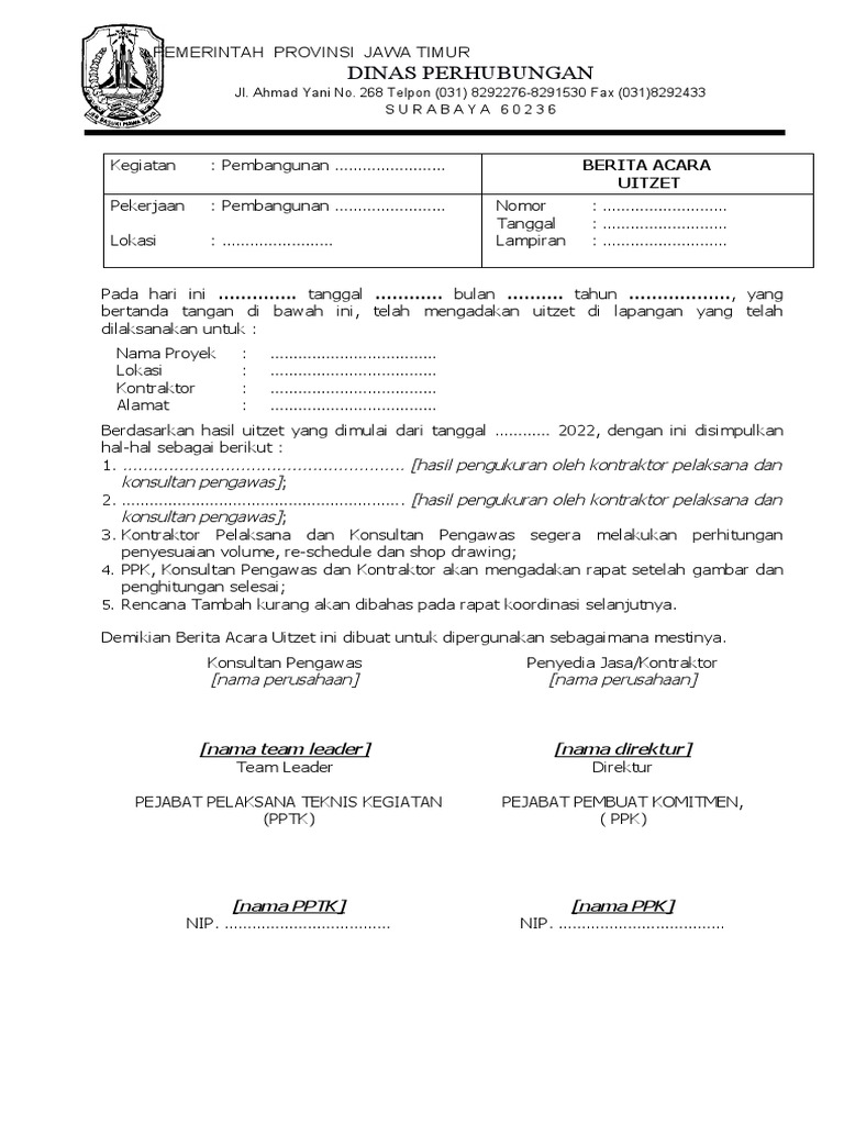 2.-Berita-Acara-Uitzet | PDF