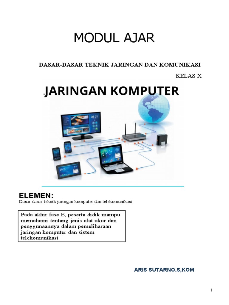 Modul Dasar Teknik Jaringan Kelas X | PDF | Komputer