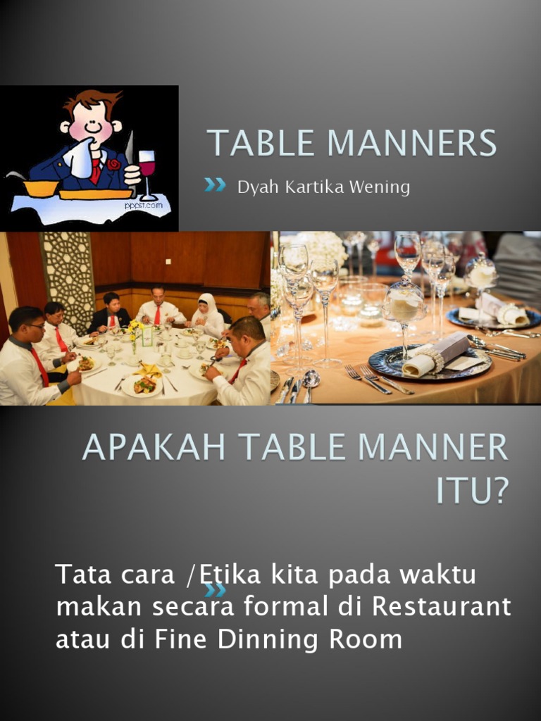 Table Manner | PDF