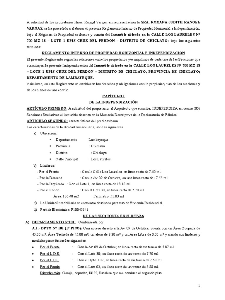 Reglamento Interno Final | PDF | Ciencias Políticas | Ley de recursos naturales