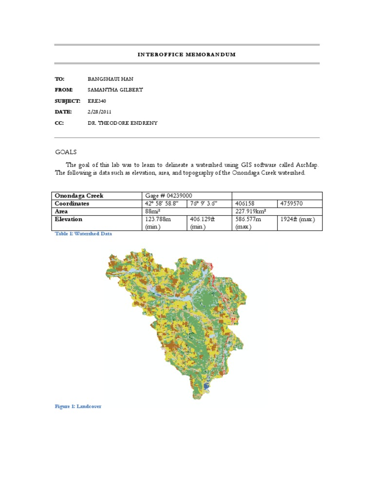 GIS Watershed Analysis Guide | PDF