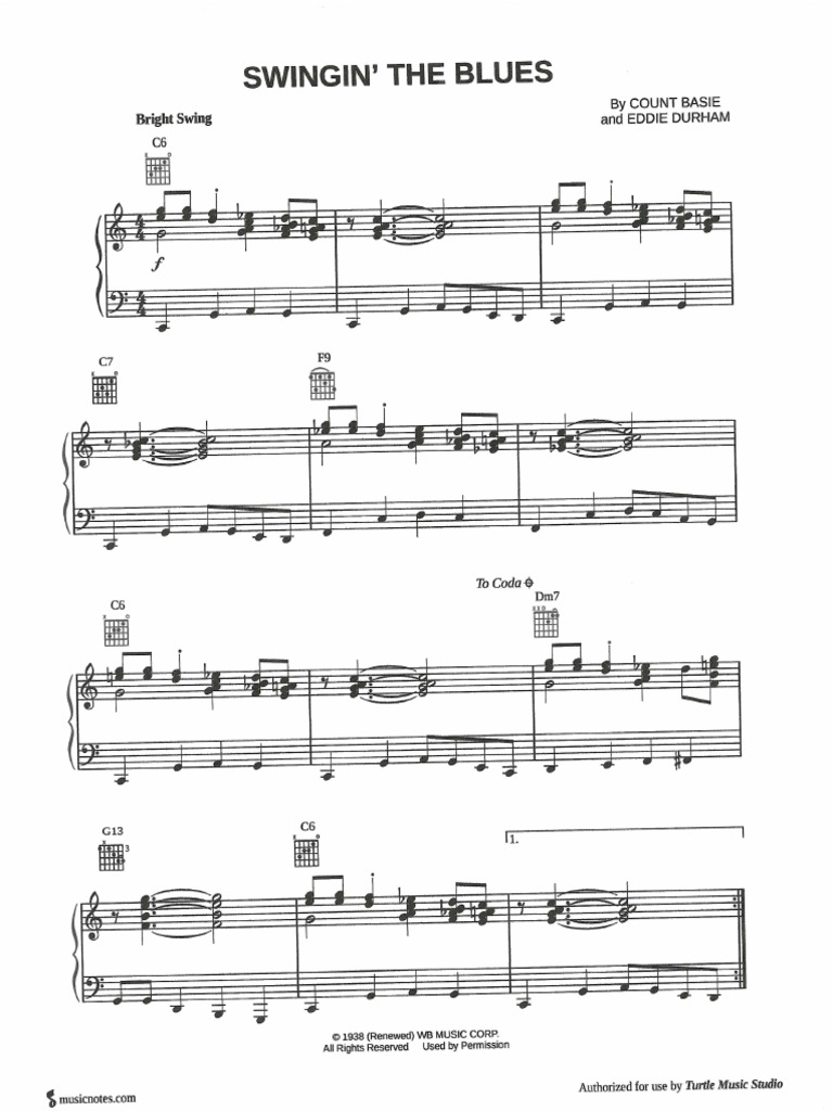 Swingin The Blues | PDF