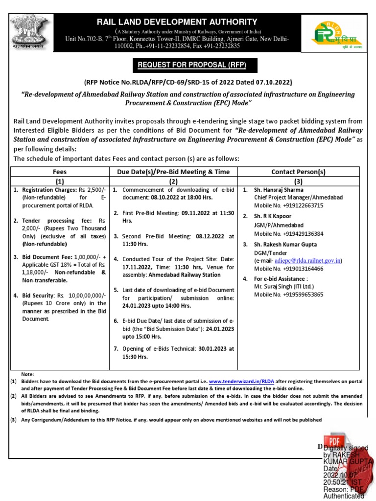 Nit FW | PDF | Request For Proposal | Business