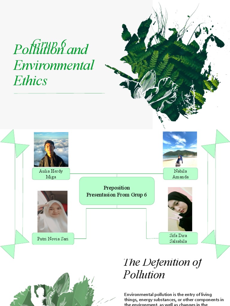 Group 6 - Pollution and Environmental Ethics | PDF | Air Pollution | Carbon Dioxide