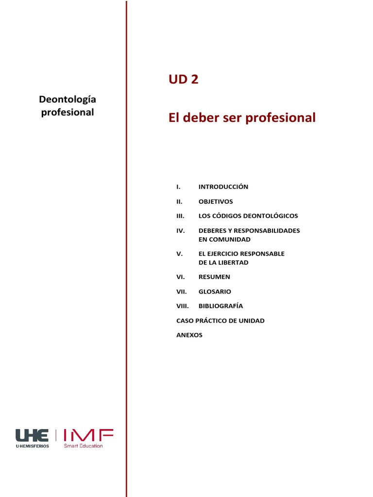 UD2 - El Deber Ser Profesional | PDF