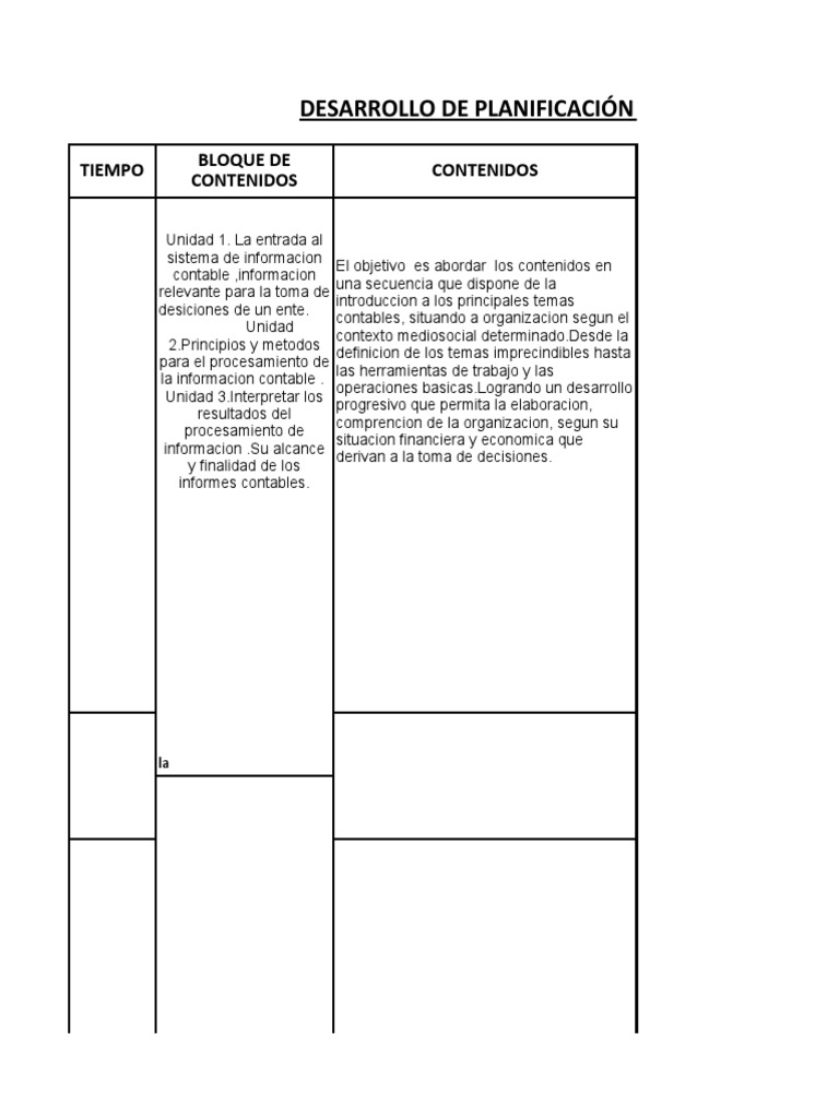 GRILLA PARA PLANIFICACION Sic 1 | PDF | Arte | Informática