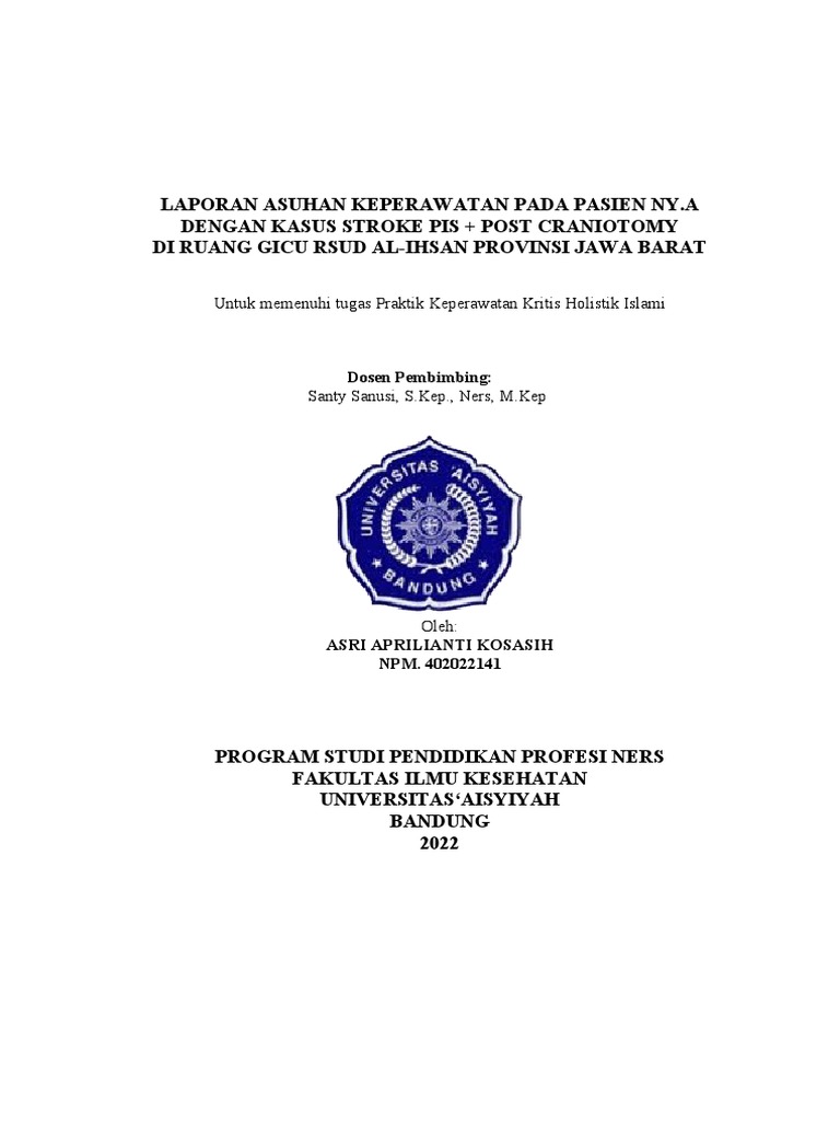 Askep Icu - Stroke Pis | PDF