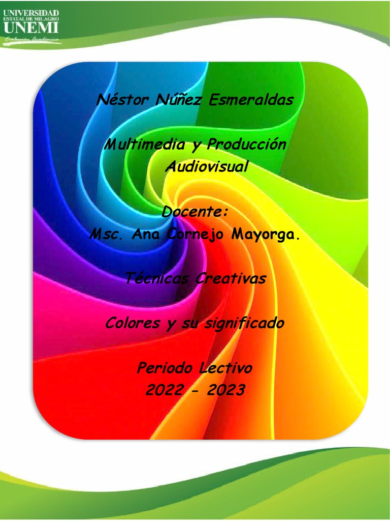 Los Colores y Su Significado | PDF | Color | Verde