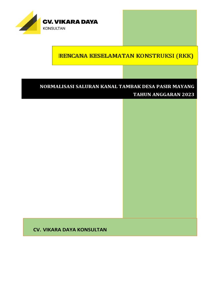 Dokumen-Contoh RKK | PDF