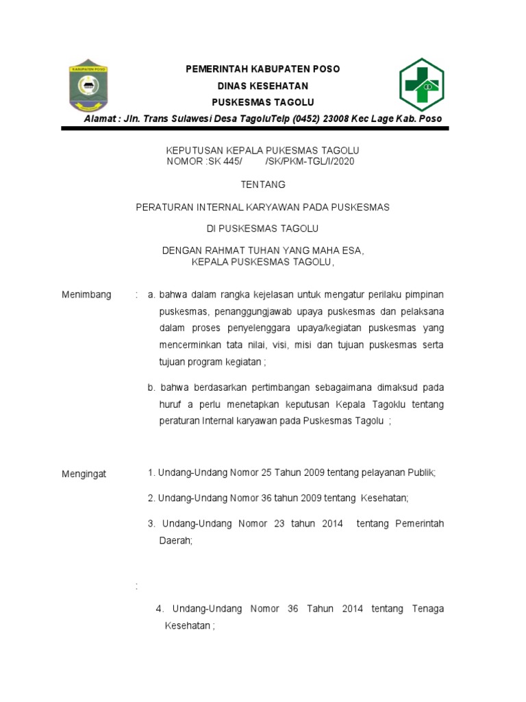 SK Pemegang Program DBD | PDF