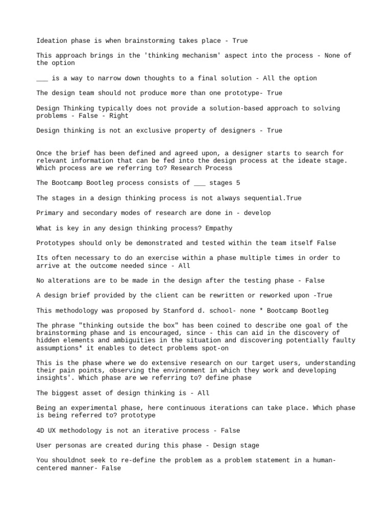 Design Thinking Methodologies Pdf