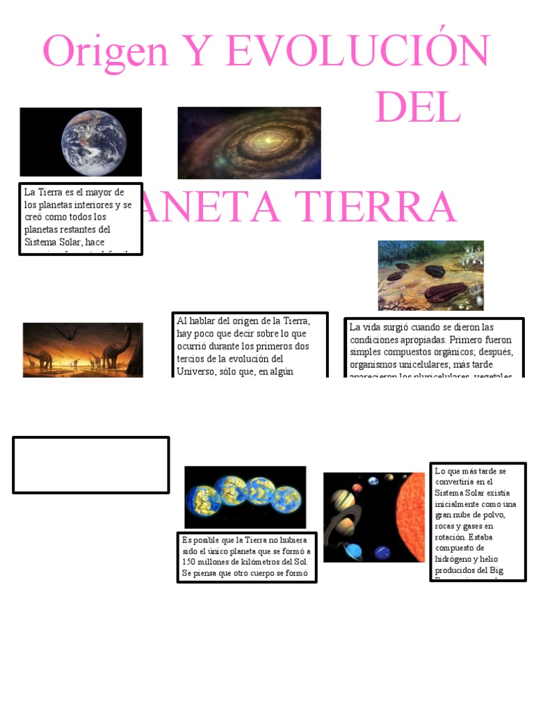 Origen Y EVOLUCIÓN DEL PLANETA TIERRA | PDF | Ciencia y matemáticas