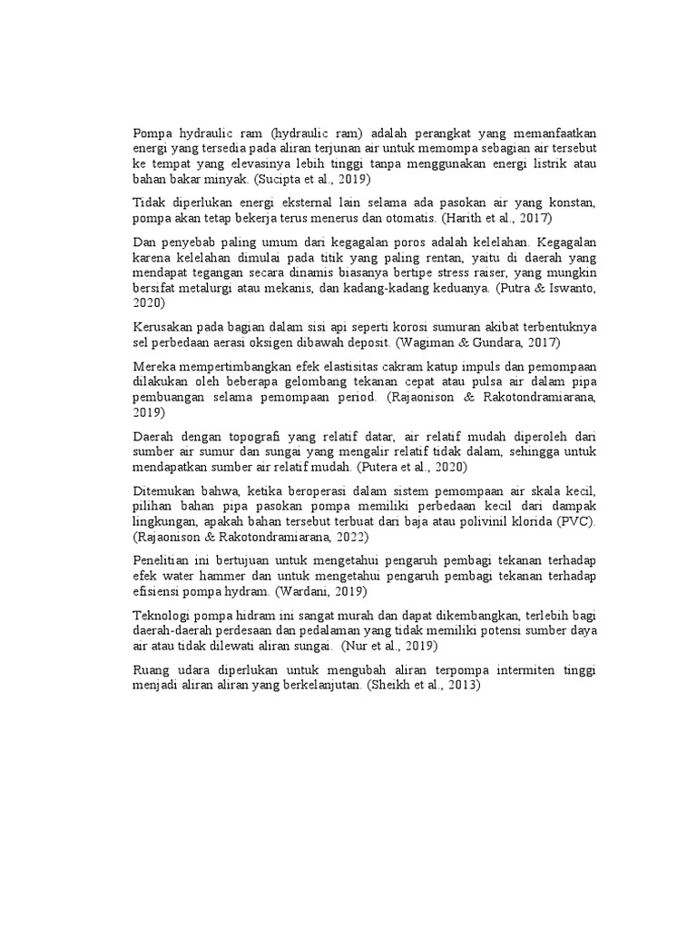 Pompa Hydraulic Ram | PDF