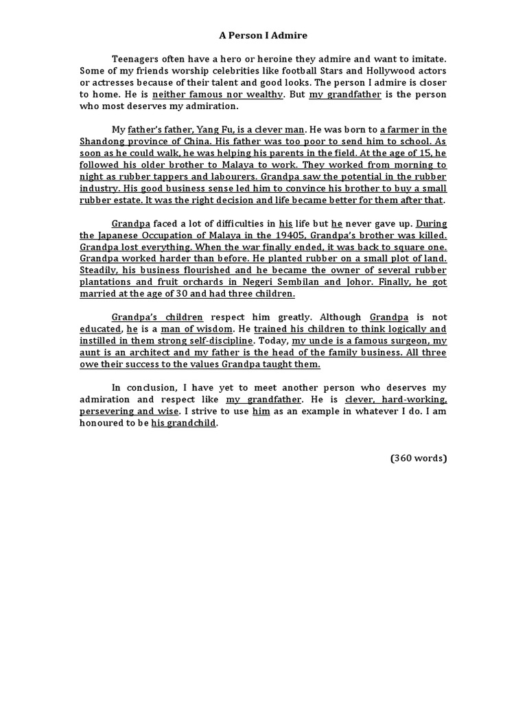 A Person I Admire | PDF | Sports & Recreation | Travel