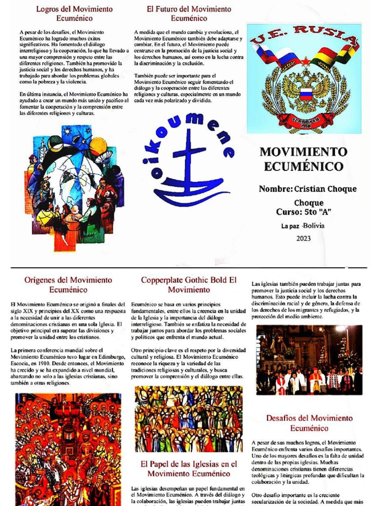 el movimiento ecuménico | PDF