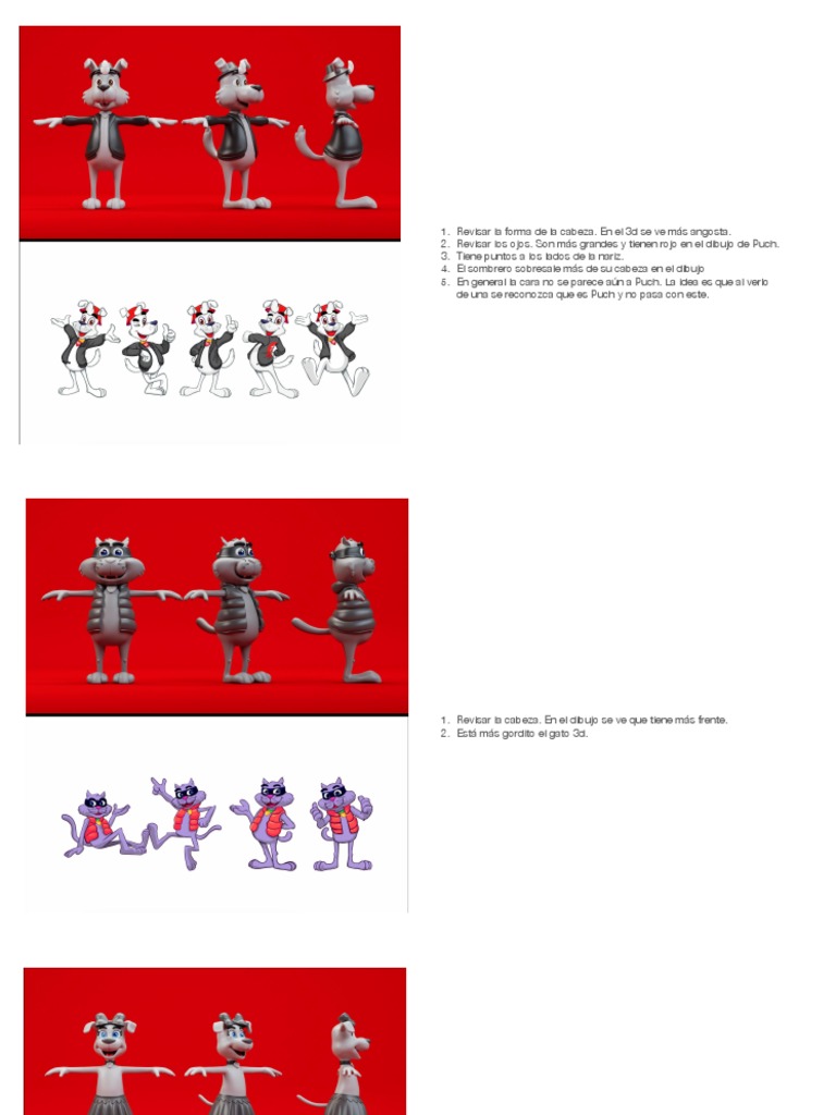 Ajustes Personajes PIZZA | PDF