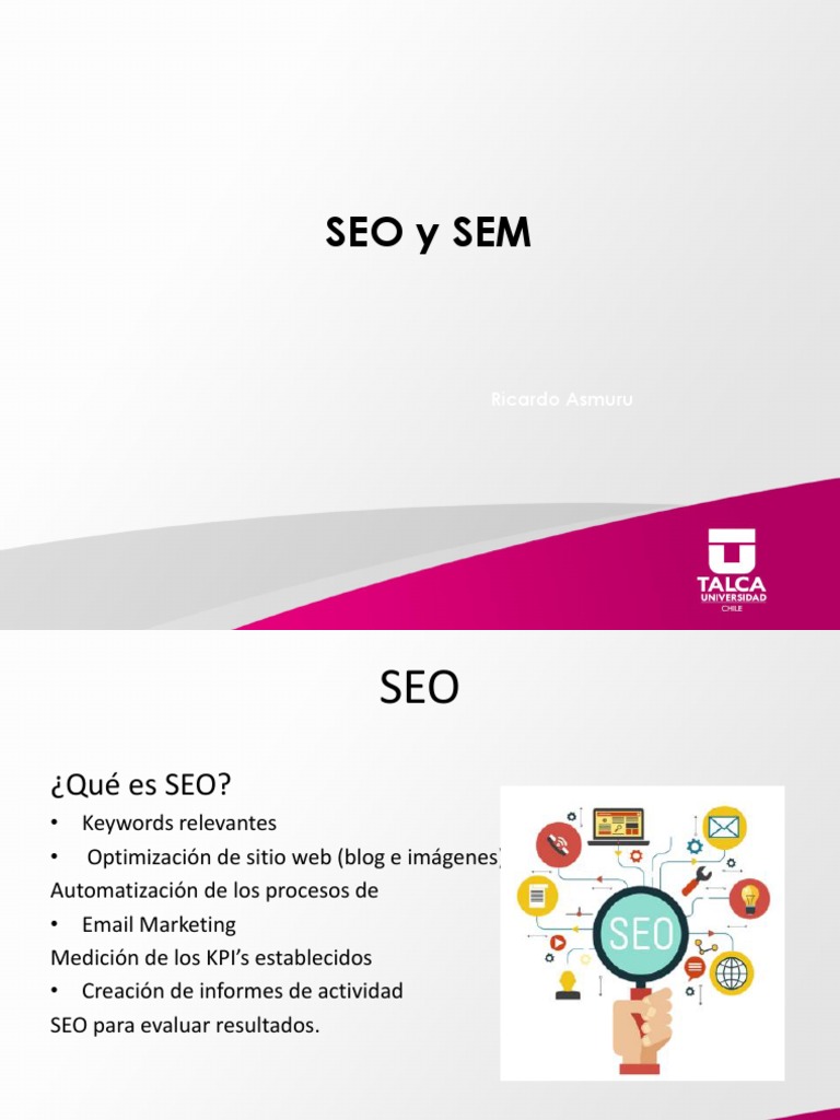 Google 5 SEO y SEM | PDF | Posicionamiento en buscadores | Marketing de ...