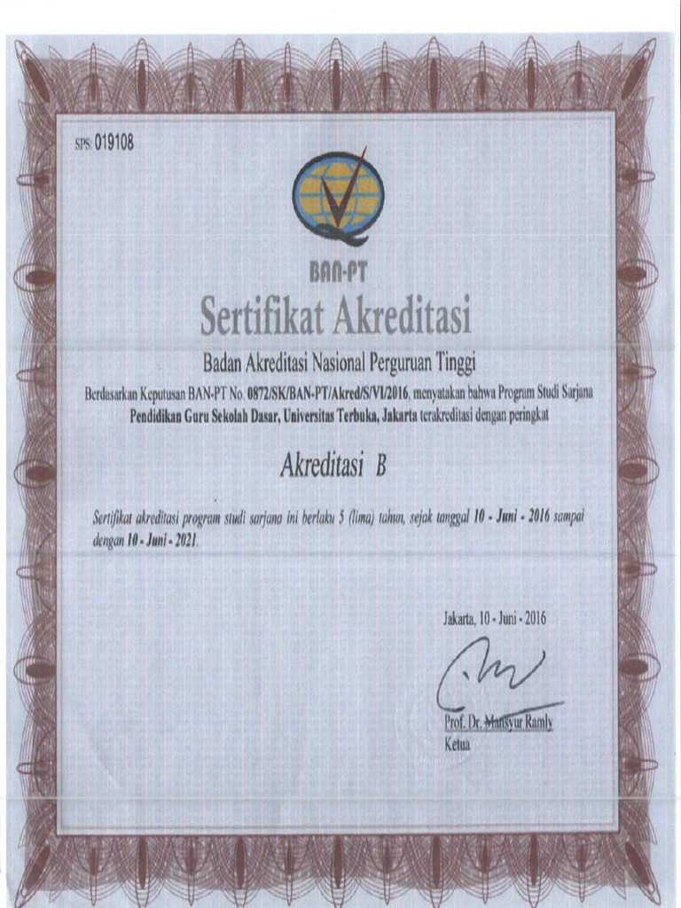 sertifikat akreditasi prodi | PDF sertifikat akreditasi prodi | PDF