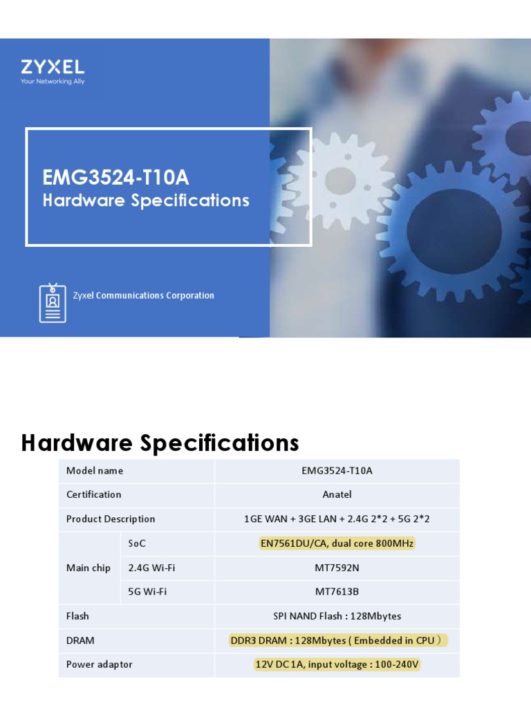EMG3524 T10A - Hardwire Spec Sheet - v1 | PDF