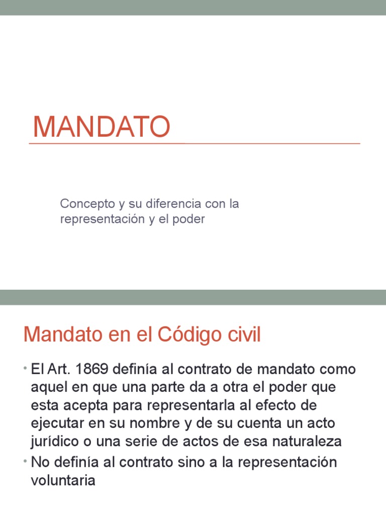 Mandato CPO | PDF | Derecho empresarial | Consentimiento