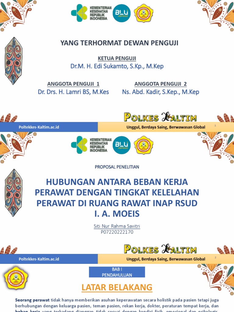 Proposal Hub Beban Kerja Dan Kelelahan Perawat (Pipit) | PDF
