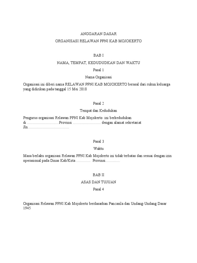 ADART Sederhana | PDF | Hukum