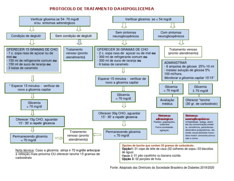 Protocolo de Tratamento Da Hipoglicemia | PDF | Hipoglicemia | Especialidades médicas