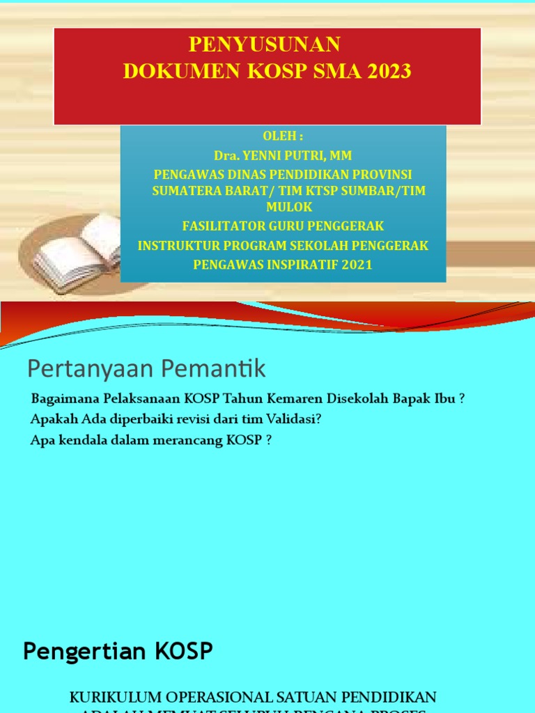 Panduan Kosp Sma Sumbar 2023 | PDF