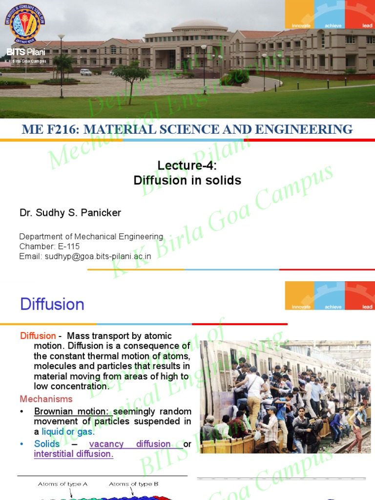 Lecture 4 | PDF | Diffusion | Semiconductors