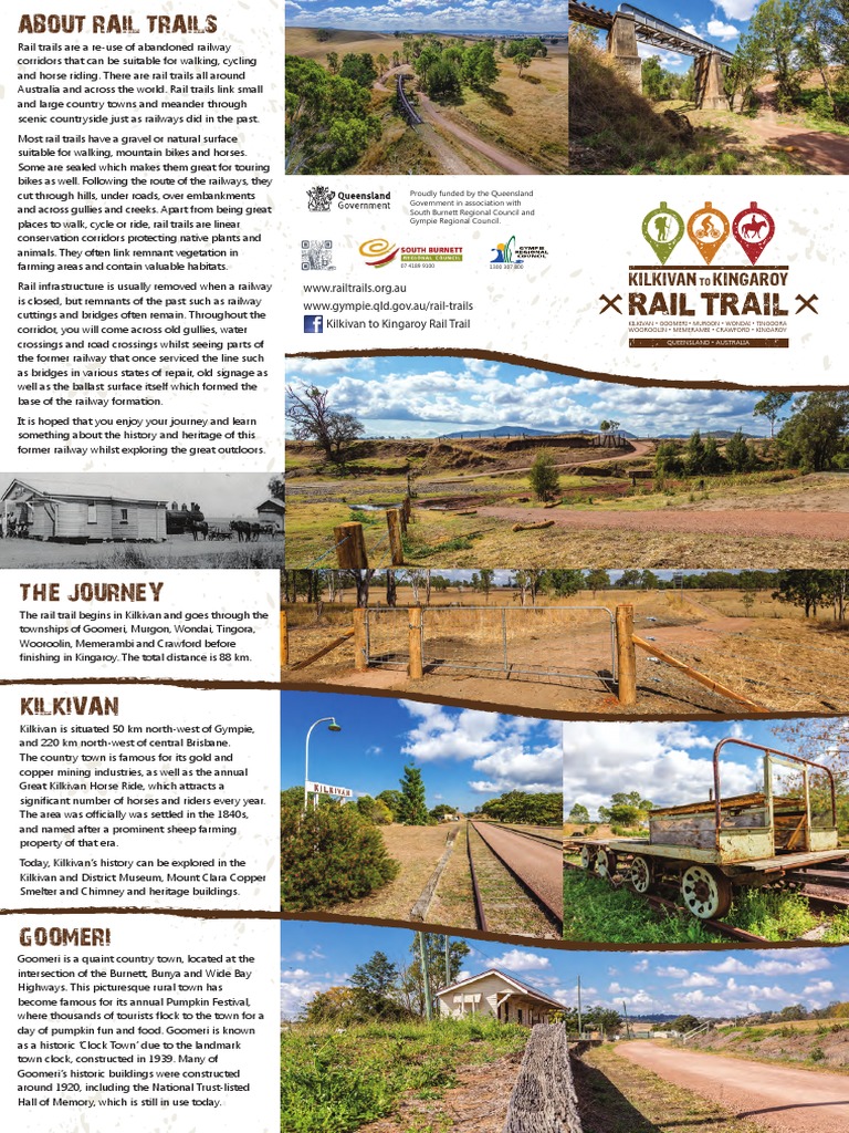 Kilkivan To Kingaroy Rail Trail | PDF | Trail | Transport Infrastructure