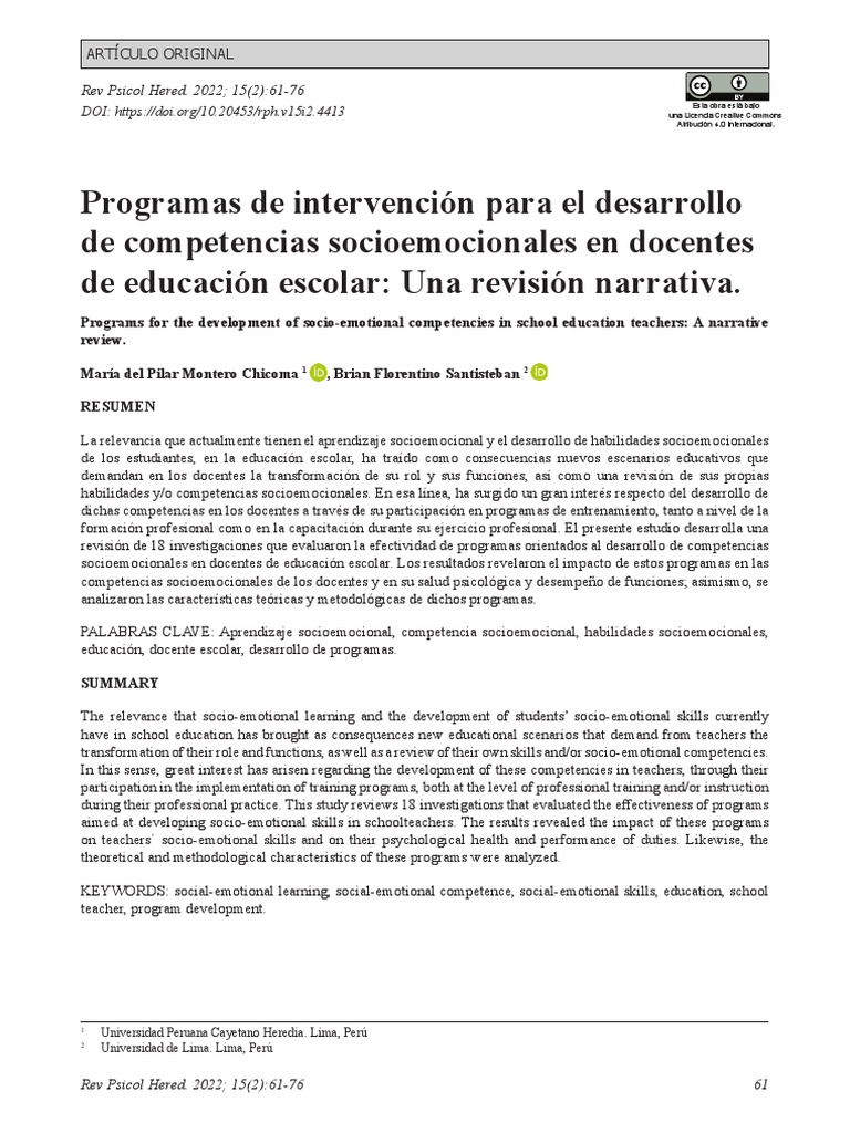 8.programas de Intervencion para El Desarrollo de Co | PDF
