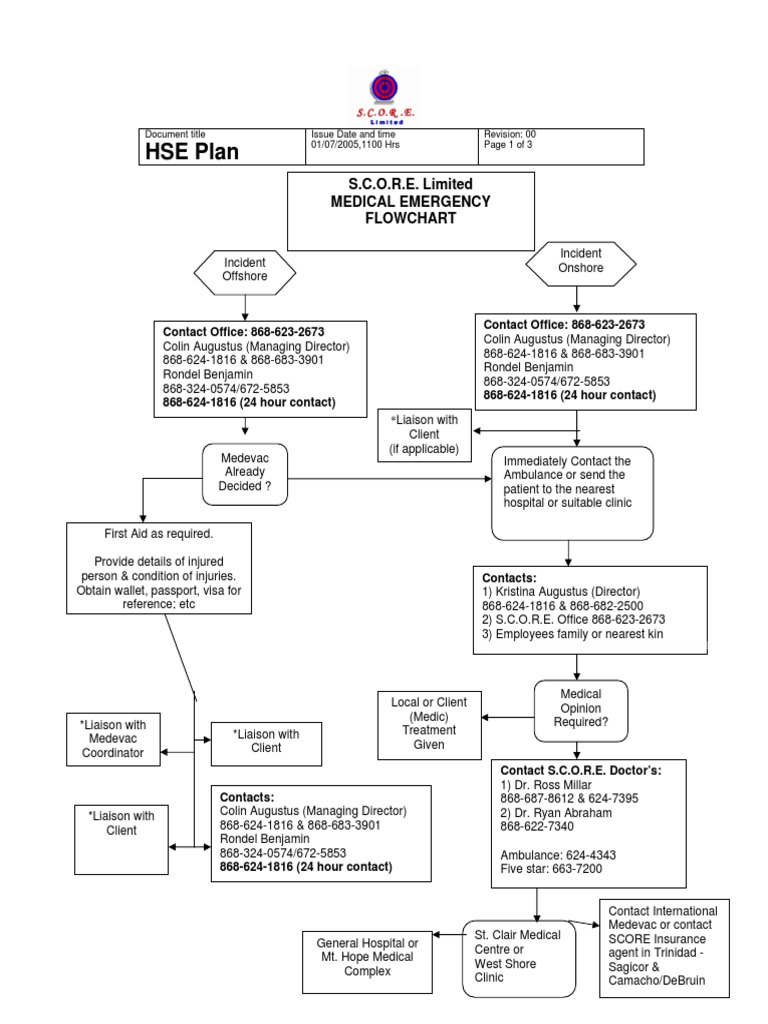 Medical_Emergency_Flowchart | PDF | Social Programs | Public Services