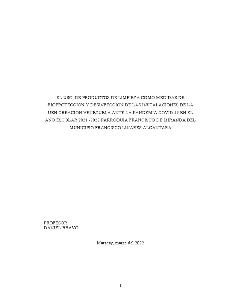 Tesis de Productos Quimicos | PDF