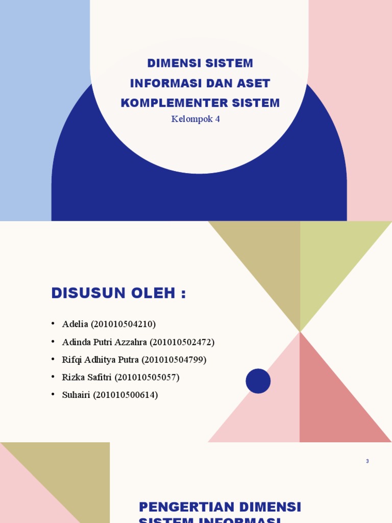 Kel 4 - Dimensi Sistem Informasi Dan Aset Komplementer Sistem | PDF | Komputer