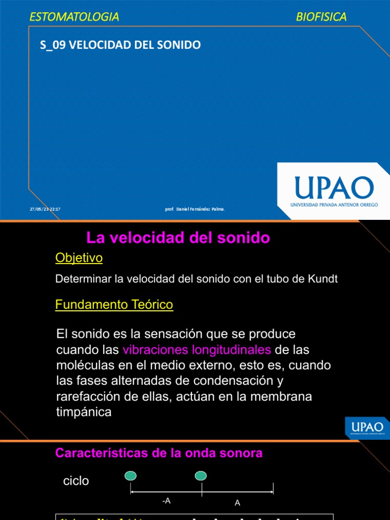Velocidad Del Sonido 2023 10 | PDF | Sonido | Olas