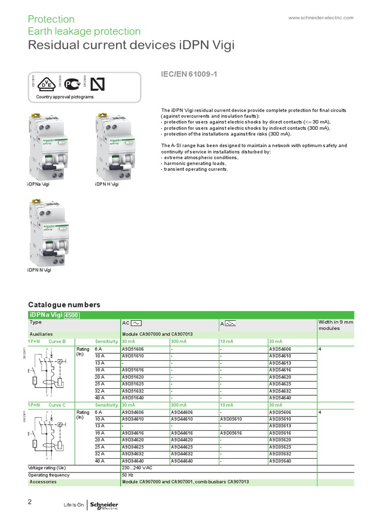 Acti9 RCBO Katalog Indonesia | PDF | Electrical Engineering | Electricity