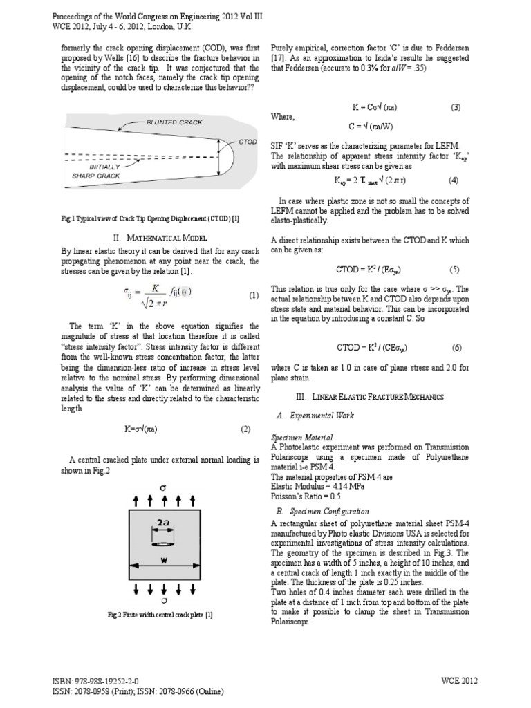 Stress Intensity Factor | PDF