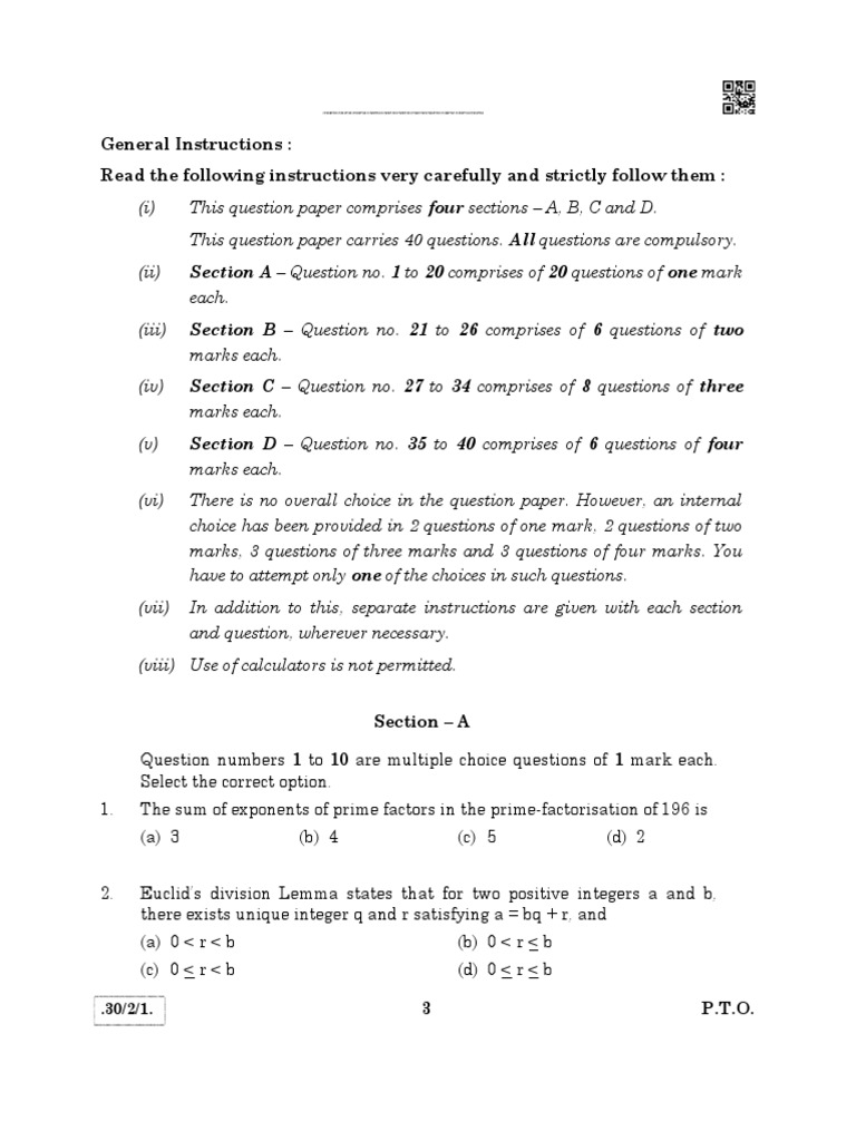 Maths Paper | PDF | Circle | Triangle