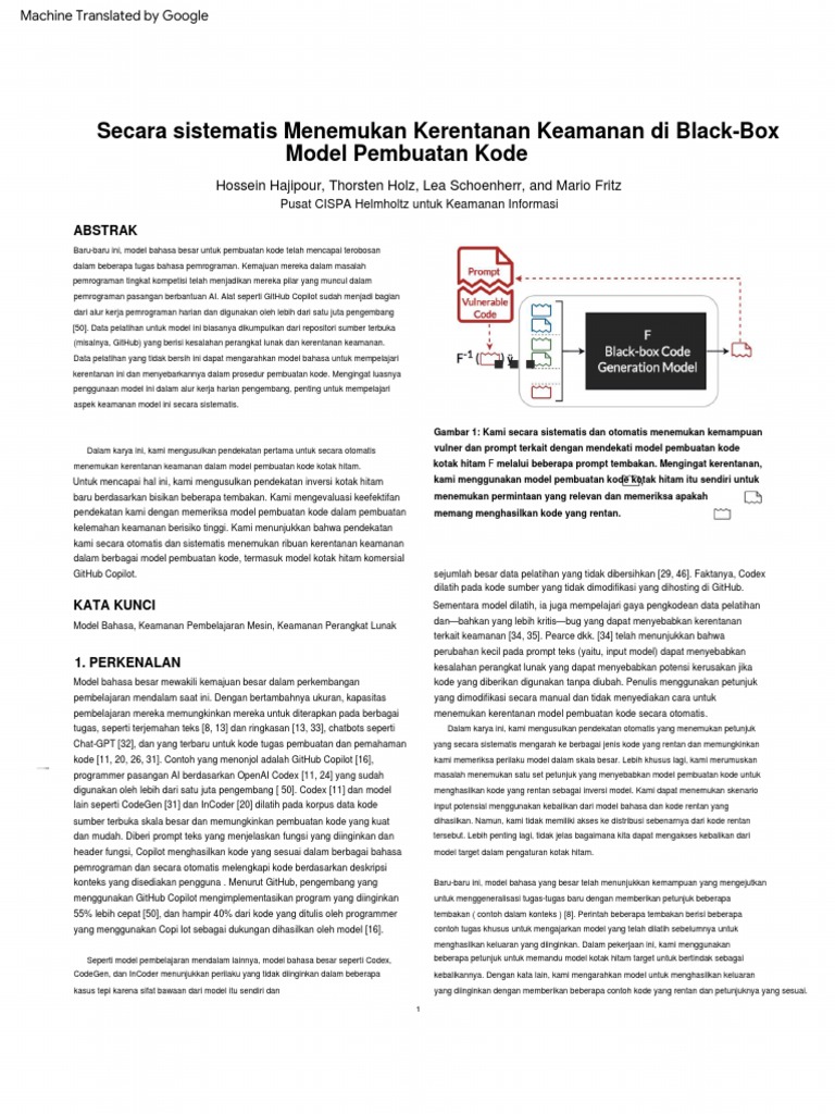 Translate Systematically Finding Security Vulnerabilities in Black-Box | PDF