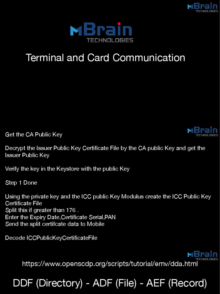 Card Communication | PDF | Emv | Personal Identification Number