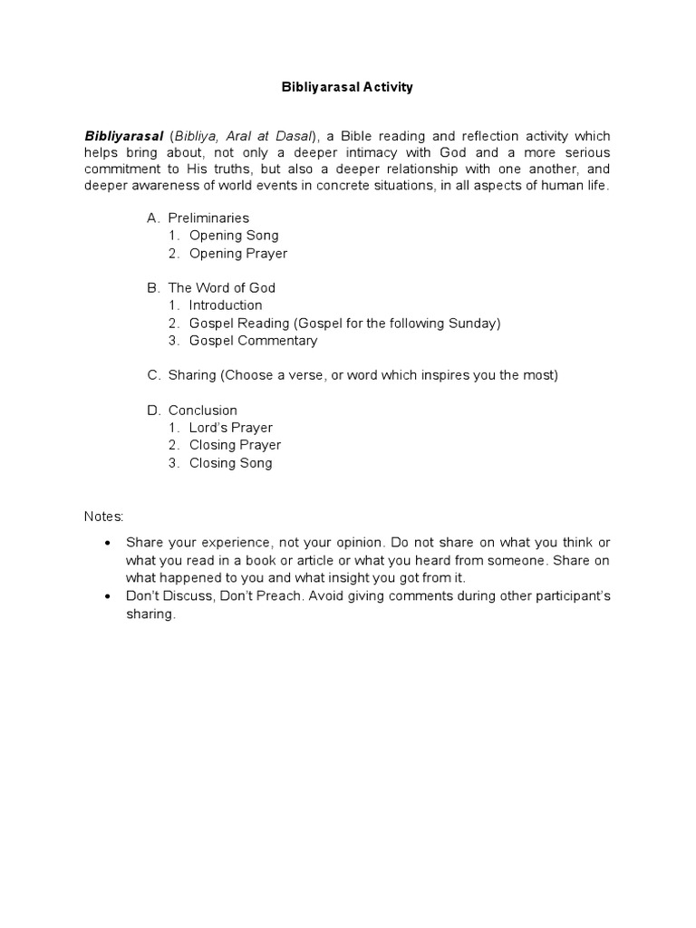 Bibliyarasal Activity 06-14 | PDF