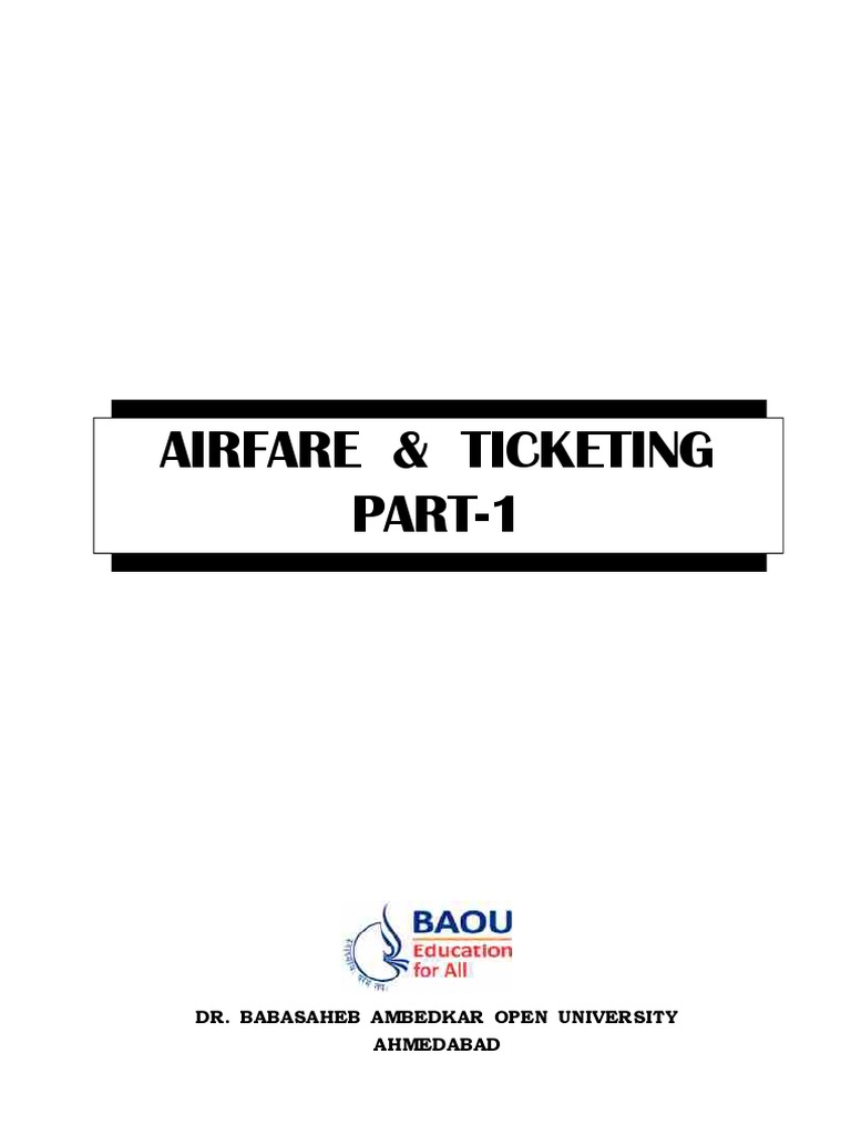 Air Fare and Ticketing (I) | PDF