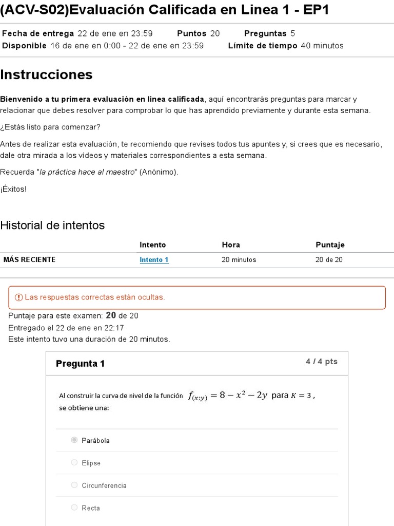(ACV-S02)Evaluación Calificada en Linea 7 - EP1_ CALCULO AVANZADO PARA INGENIERIA | PDF