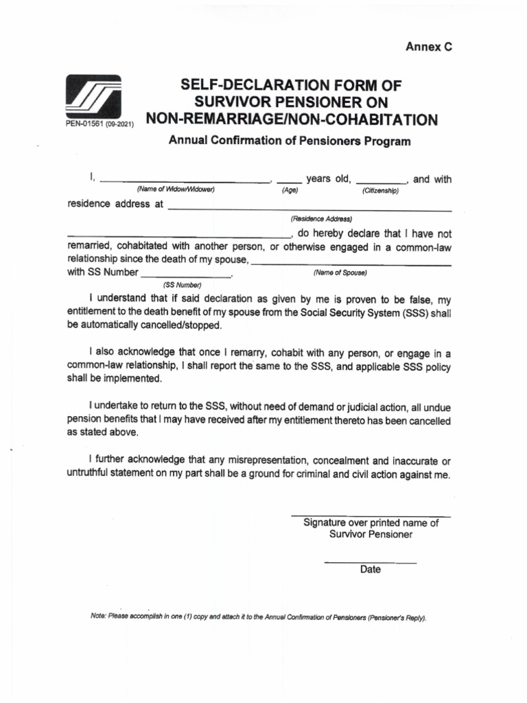 Self-Declaration Acop | PDF