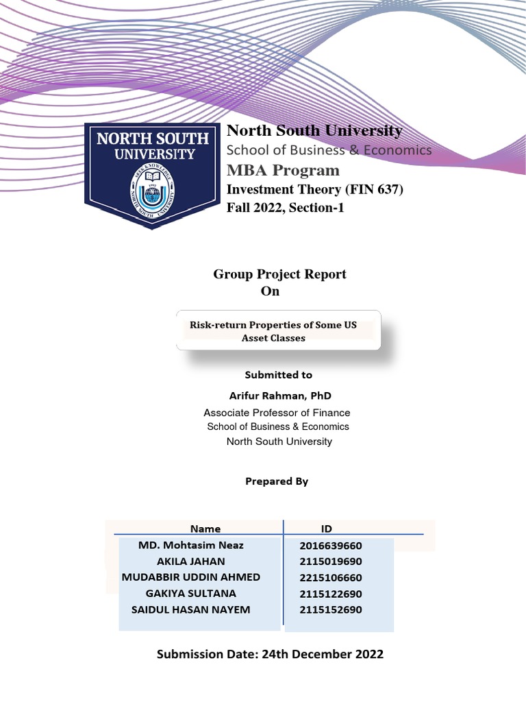 Final Report Fin 637 | PDF | Coefficient Of Determination | Errors And Residuals