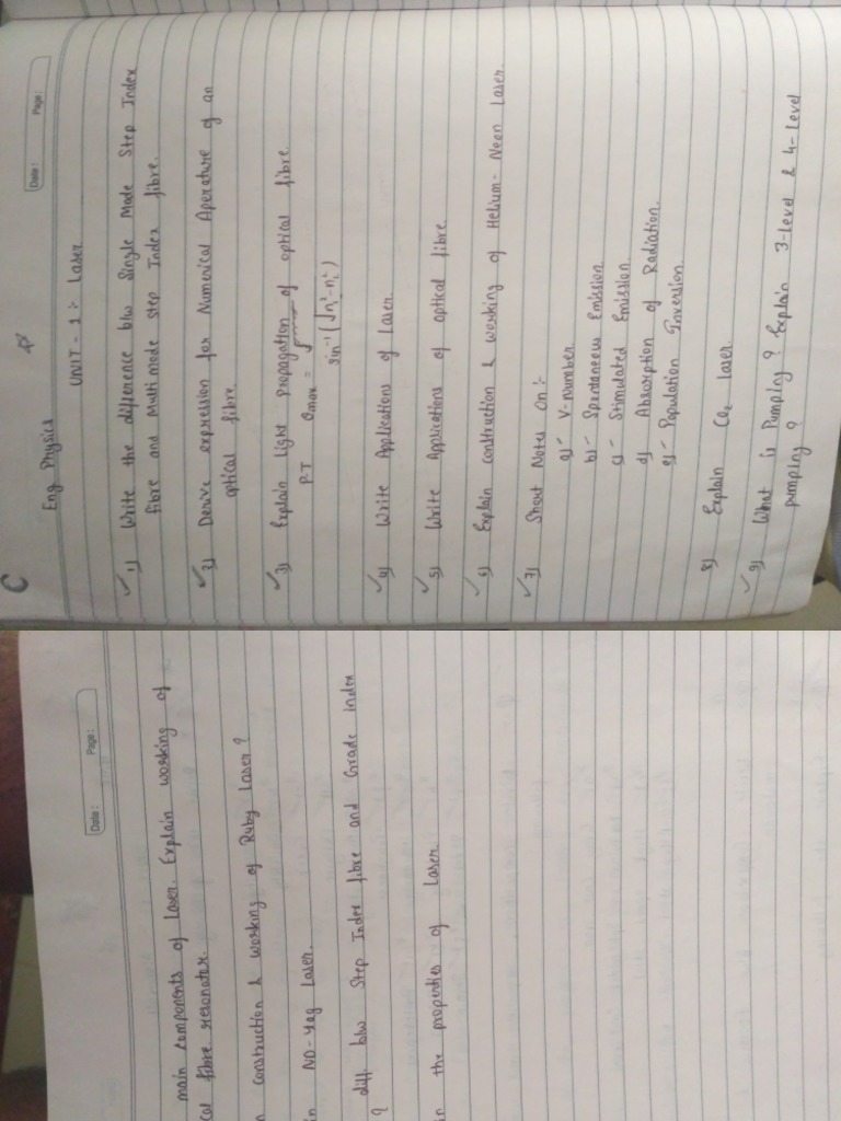 Engineering Physics Important Questions RGPV PDF | PDF