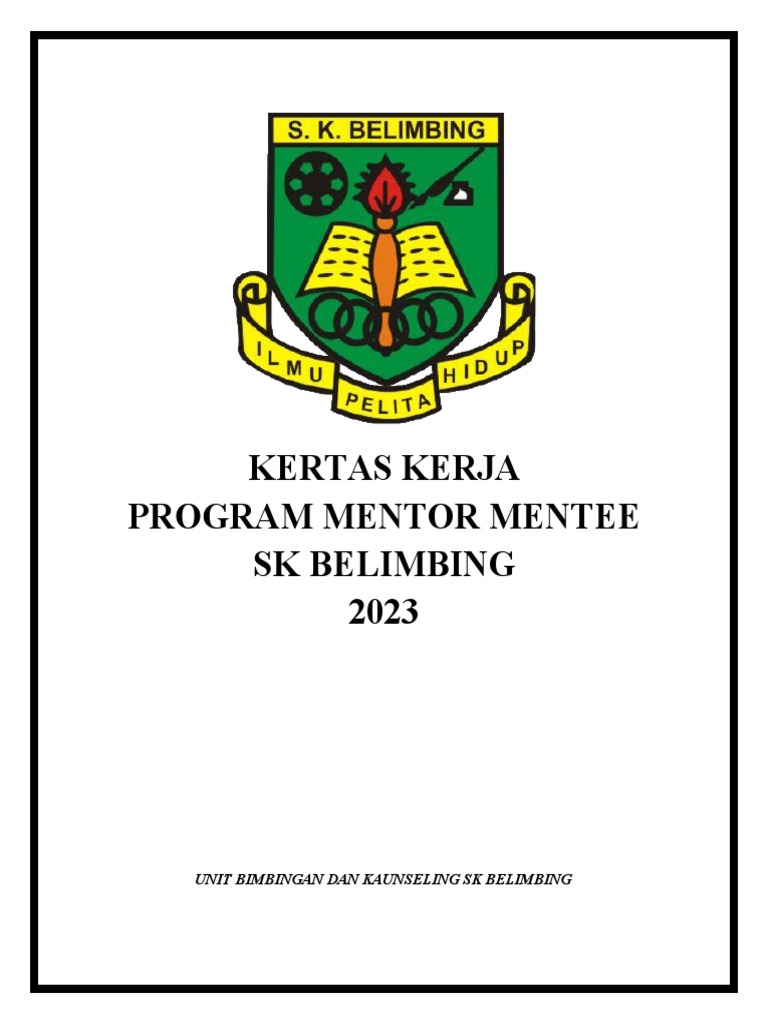 KERTAS Kerja Mentor Mentee 2023 | PDF