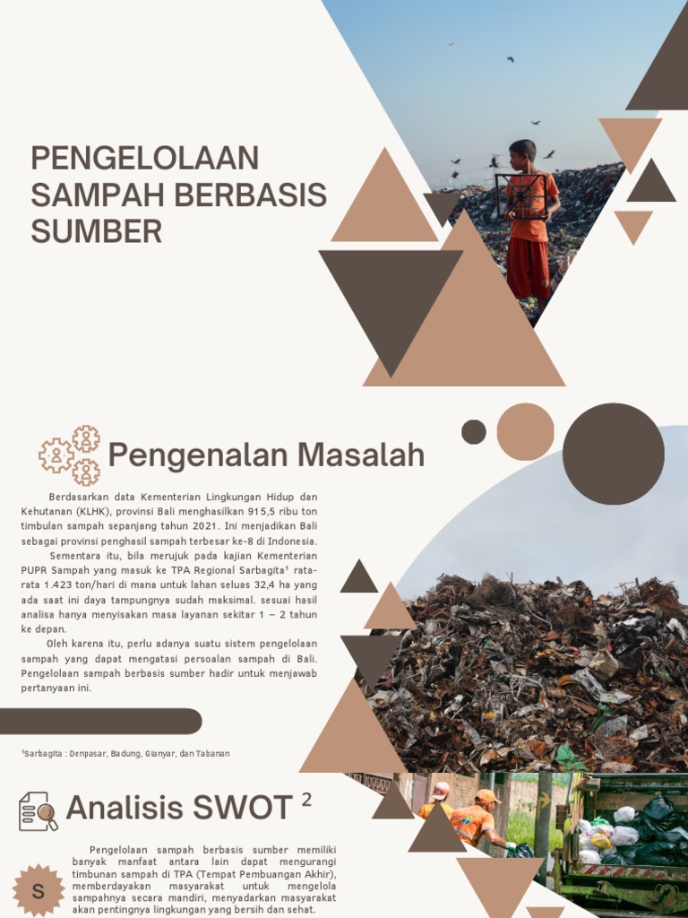 Pengelolaan Sampah Berbasis Sumber | PDF